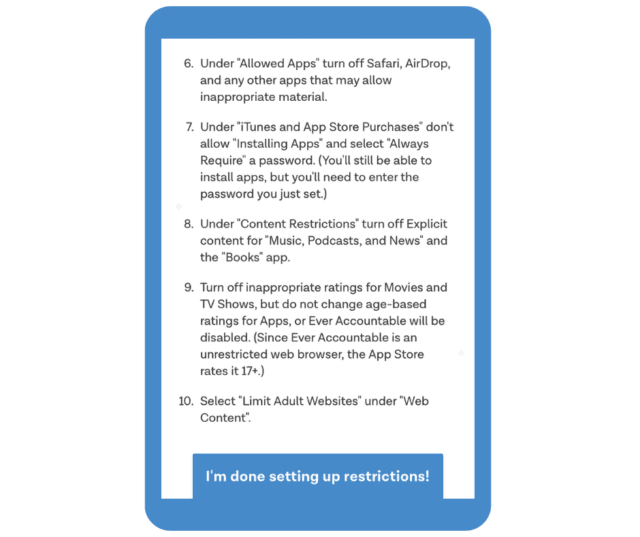 iOS User's Guide to Ever Accountable for Busy People - Ever Accountable