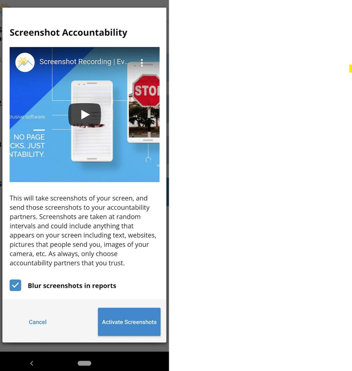 Accountability on Android Made Simple for Busy People